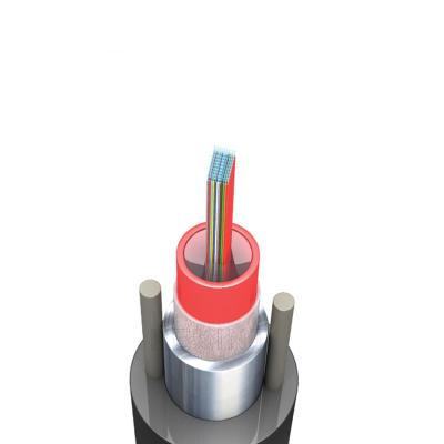 China KEXINT 24 - 432 Core Ribbon Optical Fiber Cable Duct Central Tube Ribbon Gel Filled for sale