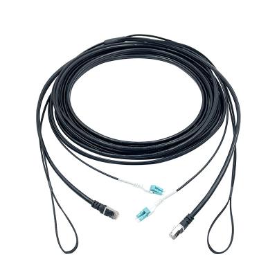China KEXINT LC Duplex CAT6 UTP Network Cable ADD 2 Core Photoelectric Composite Cable for sale