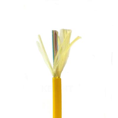 China KEXINT GJDFBH Indoor Flat Ribbon Fiber Optic Cable 2-12 Cores SM MM for sale