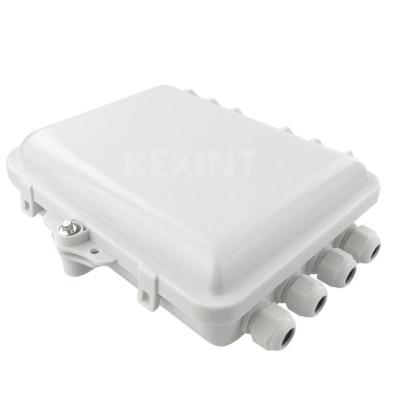 China KEXINT KXT-16A FTTH Fiber Optic Distribution Box 12 16 Cores Outdoor IP65 Waterproof White for sale