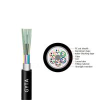 China KEXINT FTTH GYTA Armored Stranded Optical Fiber Cable 4-96 SM Fibers Multitube Outdoor for sale