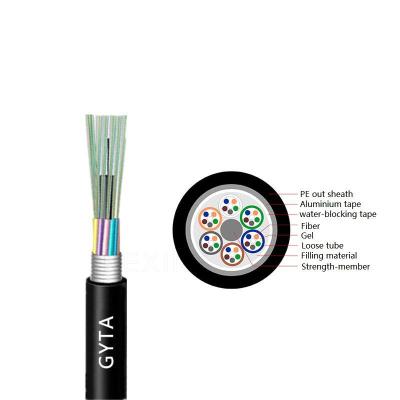 China KEXINT FTTH GYTA Armored Stranded Optical Fiber Cable 4-96 SM Fibers Multitube Outdoor for sale