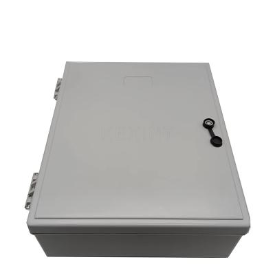 China KEXINT FTTH KXT-F-F Fiber Optic Distribution Box Outdoor 48 Cores Light Grey Customized for sale