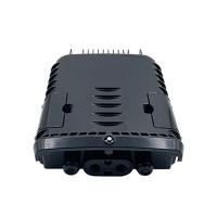 China 2 In 2 Out Black PC ABS Fiber Optic Distribution Box KEXINT FTTH IP65 Waterproof for sale