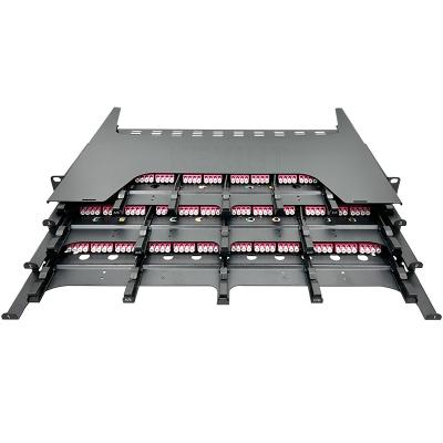 China High Density 144 Core ODF Ethernet Wall Patch Panel With Optical Cassette for sale