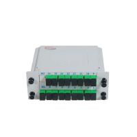 China Coloured PLC Splitter 1X16 Fiber Separation SC APC Assette Type for sale