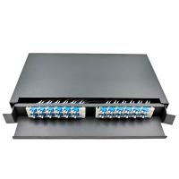 China FTTH 1U Optical Fiber Distribution Panel With Duplex Connector for sale