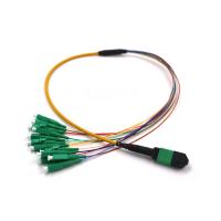 China OM3 OM4 G657A Fiber Optic Trunk Cable 24 Core MTP MPO LC  Connector for sale