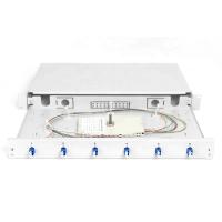 China 6 To 12 Core Fiber Optic Patch Panel ODF FTTH Fully Assembled With Adapters Pigtails for sale