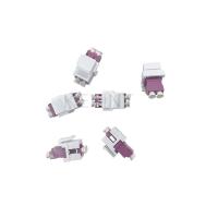 China KEXINT Fiber Optical Adapter LC Duplex Multimode OM4 Fiber Optic Keystone Coupler for sale