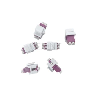 China KEXINT Fiber Optical Adapter LC Duplex Multimode OM4 Fiber Optic Keystone Coupler for sale