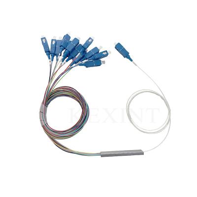China 0.9mm Diameter 1x12 Splitter Fiber Optic 1m Length for sale