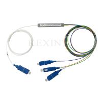 China 1x3 SC / UPC Fiber Optical Plc Splitter 1 M Length for sale