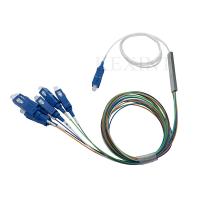 China Ftth Single Mode Fiber Splitter 1x6 Mini Type Sc Upc Connecter G657a1 for sale