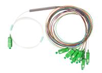 China ABS 1x8 Optical Splitter 10.3dB Miniature High Stability Reliability for sale