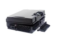 China 24 Core Black Fiber Optic Distribution Box Pole Installation PC ABS SMC for sale