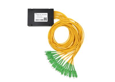 China PLC Fiber Optical Splitter SC/APC 1×16 ABS BOX Splitter 3.0 G657A1 Insertion Loss13.7dB for sale