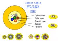 China G657A2 Kevlar GJPFJH Indoor Fiber Optic Armoured Cable 12 Core SM 6B6 0.9mm for sale