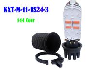 China 24-144 Core Dome Fiber Optic Splice Closure Joint Cable Fully Mechanical Sealing for sale