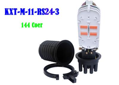 China 24-144 Core Dome Fiber Optic Splice Closure Joint Cable Fully Mechanical Sealing for sale