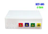 China FTTH 4 Core Fiber Optic With Adapters Distribution Terminal Box with 4 Adapters for sale