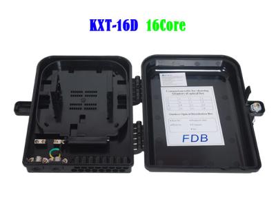 China Black Fiber Optic Distribution Box , Fiber Optic Enclosures Wall Mount for sale