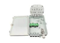 China Wall Mount Fiber Optic Distribution Box Hoding Pole 4 Cores White Black Color IP65 for sale