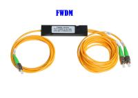 China FWDM Wavelength Division Multiplexer FC APC T1550 TV 1*2  45dB Isolation for sale