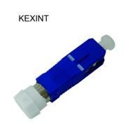 China ST To SC Fiber Optic Adapters Female Male Optical Flanges Blue Gray for sale