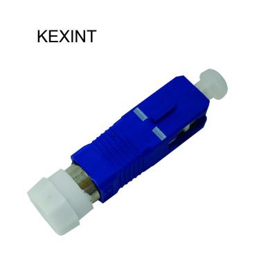 China ST To SC Fiber Optic Adapters Female Male Optical Flanges Blue Gray for sale