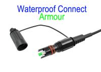 China Black Fiber Optical Patch Cord LSZH G657A2 Corning Armour IP68 SC/APC 5.0 / 3.0 for sale