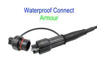 China Waterproof Optical Patch Cord SC/APC LC To SC Single Mode LSZH G657A2 HUAWEI Armour IP68 for sale