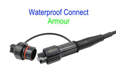 China Waterproof Optical Patch Cord SC/APC LC To SC Single Mode LSZH G657A2 HUAWEI Armour IP68 for sale