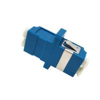 China Duplex Flange Blue Fiber Optic Adapters LC UPC SC Connector 60db Returen Loss for sale