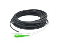 China Black 4.0 FTTH Drop Cable Fiber Optical Patch Cord With 2.0 Connector SC/APC for sale