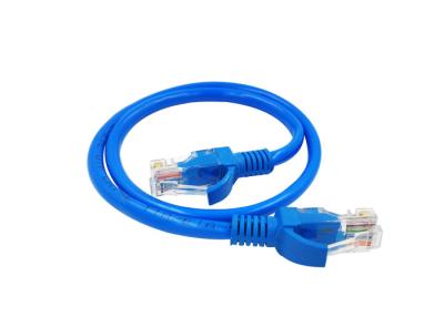China Cat5E UTP Copper Lan Cable RJ45 CAT6 4×7*0.12 Cu Unshielded Jumper 1M CCA HDPE Insulation for sale