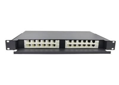 China Network 1U Rack Fiber Patch Panel 24 Port Drawer Type Terminal Rack Mount for sale