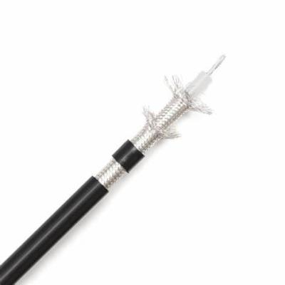 China RG214 50 Ohm Coaxial Cable 10.8mm Silver Plated Copper Conductor PE Insulation for sale