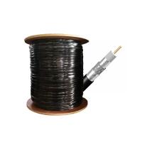 China 18 AWG Bare Copper RG6 Tri-Shield FPE Coaxial Cable 305m 1000ft for CCTV CATV for sale