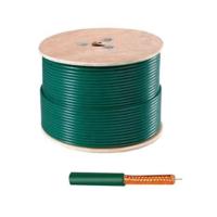China 18 AWG Bare Copper RG6 Tri-Shield FPE Coaxial Cable 305m 1000ft for CCTV CATV for sale