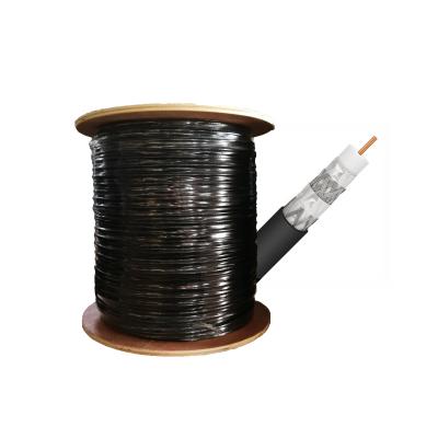 China TIANJIE AWG18 CCS/BC Quad Shielded RG6 Coaxial Cable 305m FPE Insulation for CCTV CATV for sale