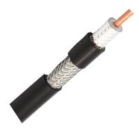 China TIANJIE AWG18 CCS/BC Quad Shielded RG6 Coaxial Cable 305m FPE Insulation for CCTV CATV for sale