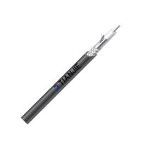 China TIANJIE RG6 Coaxial Cable 1.02mm CCS Shielded PVC Jacket 60% Braid for Data Video Voice for sale