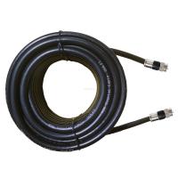 China 75 Ohm Coaxial Power Cable RG6 18AWG CCS Conductor Black PVC Jacket for Communication for sale