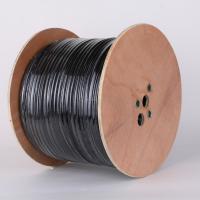 China 75 Ohm Coaxial Power Cable RG6 18AWG CCS Conductor Black PVC Jacket for Communication for sale