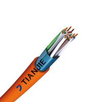 China Lan Cable Twist Pair Multi Core Communication Cable Network Cable Bare Copper LSZH Cat6 U-FTP 23AWG 4pairs Solid 305m/box for sale