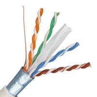 China Lan Cable Twist Pair Multi Core Communication Cable Network Cable Bare Copper LSZH Cat6 U-FTP 23AWG 4pairs Solid 305m/box for sale