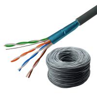 China Lan Cable Twist Pair Multi Core Communication Cable Network Cable Bare Copper LSZH Cat6 U-FTP 23AWG 4pairs Solid 305m/box for sale