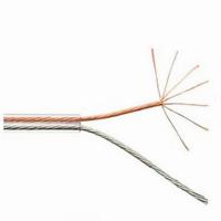 China OFC TC 2 CORE twin flat transparent PVC Insulated flexible clear pvc speaker cable for sale