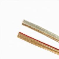 China OFC TC 2 CORE twin flat transparent PVC Insulated flexible clear pvc speaker cable for sale